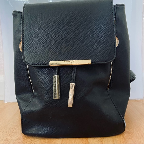 Bags | Black Mini Backpack | Poshmark